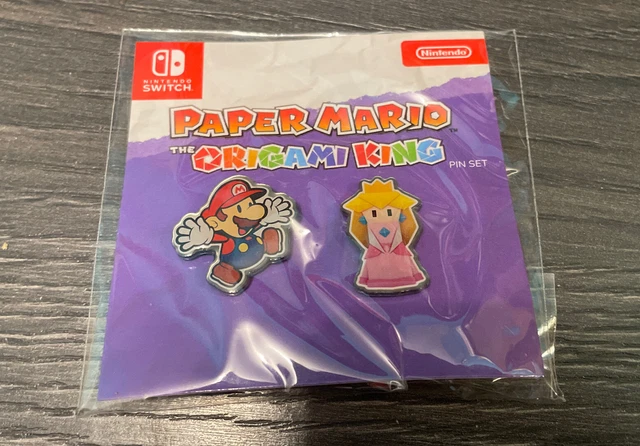 NUOVO PAPER MARIO The Origami King Pin Set Preordine Promo NFR Nintendo ...