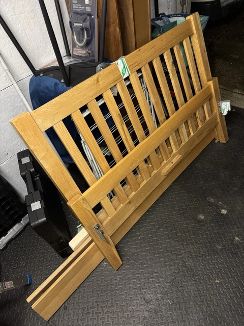WOODEN DOUBLE BED Frame £78.70 - PicClick UK