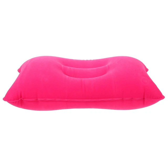 INFLATABLE TRAVEL PILLOW Compact Air Inflation Delicate Airplane $19.79 ...