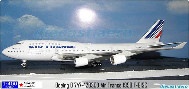** RARE ** Boeing B 747-428SCD Air France 1990 F-GISC Magic Models 1: ...