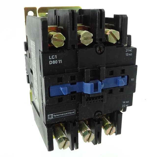 POWER CONTACTOR TELEMECANIQUE LC1D8011M7 contactor 37kW coil 220/230V ...