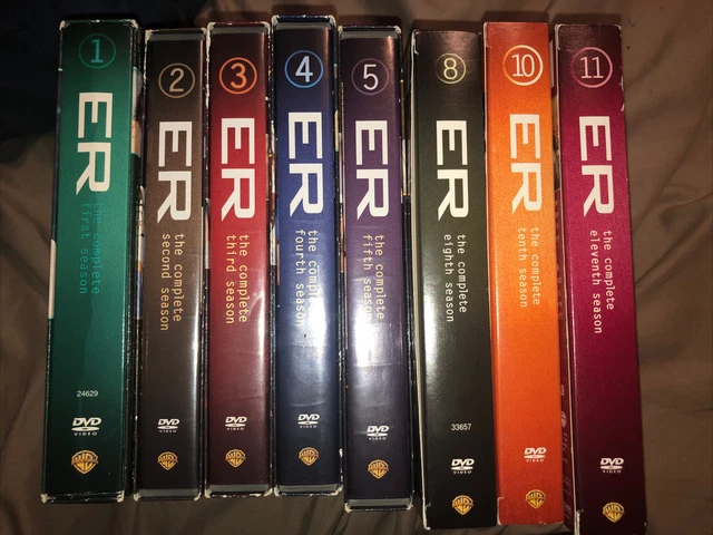 ER COMPLETE 9 Seasons 1-5, 7-8, 10-11 (DVD Series) NBC Medical Drama ...