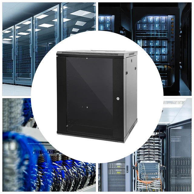 WALL MOUNT SERVER Data Cabinet Enclosure Rack 15U Series Network ...