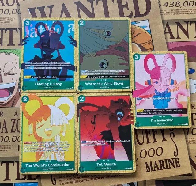 ONE PIECE CARD Game CCG Uta Deck Promos P-057, P-058, P-059, P-060& ST11-005 £4.95 - PicClick UK