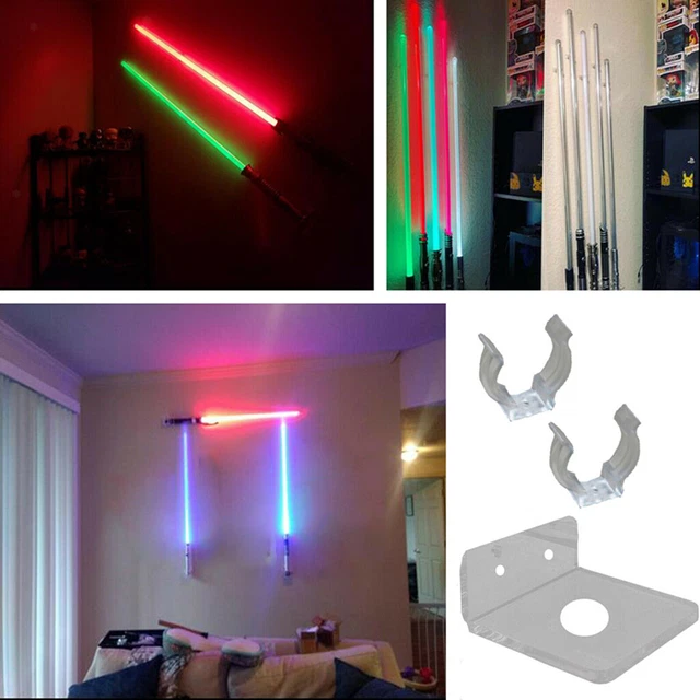 VERTICAL LIGHTSABER WALL Mount Rack L-shaped Hanger Stand Holder ...