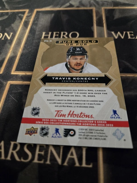 2024-2025 UD TIM hortons 10th Edition Pure Gold Travis Konecny PG-9 ...