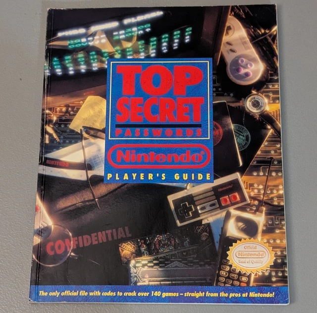 NINTENDO PLAYER’S GUIDE - Top Secret Passwords Book - NES Super SNES ...
