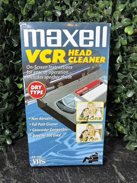 Vhs Tape Maxell VHS Head Cleaner - Dry Non-Abrasive Video Head Cleaner