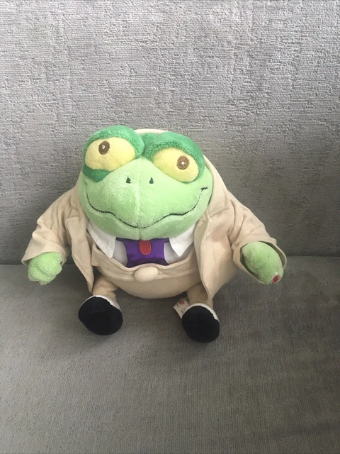 DANGER MOUSE PLUSH Rare Baron Greenback Soft Toy Frog TV Cartoon Retro ...