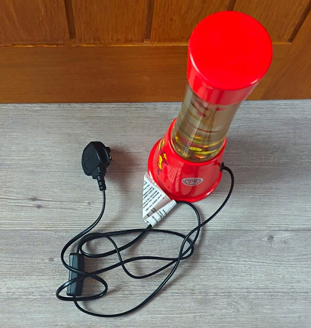 RED PLUG-IN NIGHT Light, Corded Electric Plastic Lamp for Children ...