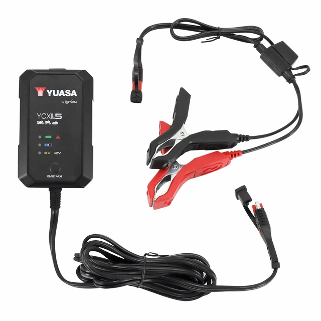 YUASA YCX 1.5 6V-12V 1.5A Battery Charger 30ah Capacity (for co ...