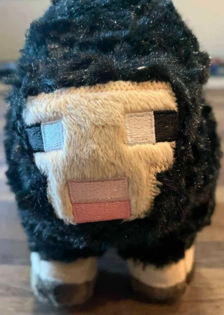 10& MINECRAFT BLACK Sheep Plush Adventure Lamb Mojang Jinx Spinmaster ...