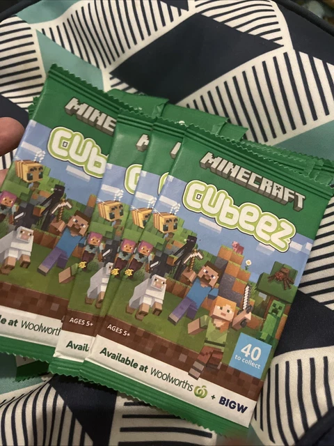 NEW MINECRAFT CUBEEZ 2025 Woolworths x20 Unopened Packs - Same Day ...