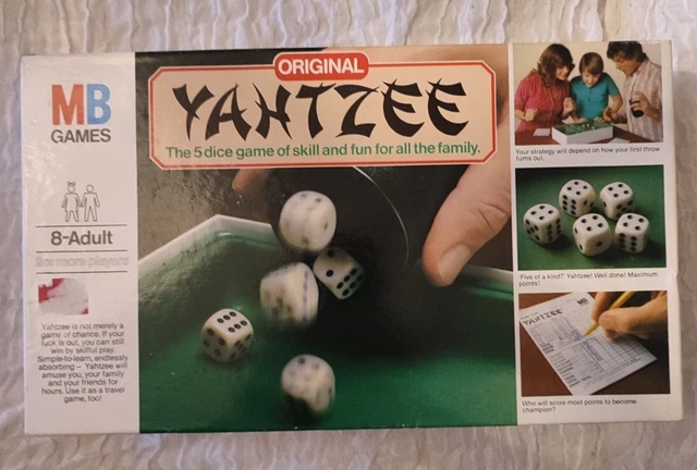 VINTAGE YAHTZEE DICE Game by MB Games - 1982 *COMPLETE* £18.97 ...