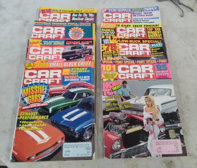 CAR CRAFT MAGAZINE 1990/1991 ( Lot of 8 ) £19.70 - PicClick UK