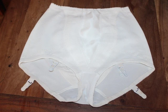 Vintage 60s Satin Nylon Panty Girdle With Suspenders Size 2728 Waist £1200 Picclick Uk