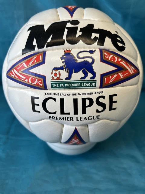 VINTAGE MITRE ECLIPSE Fa Premier League Football Size 5 Collectable ...