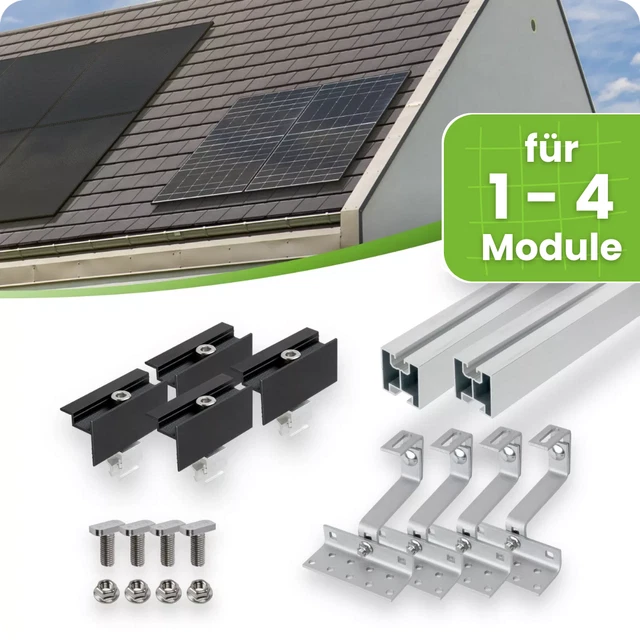 PV MONTAGE SET Photovoltaik Halterung Solar Befestigung für Ziegeldach ...