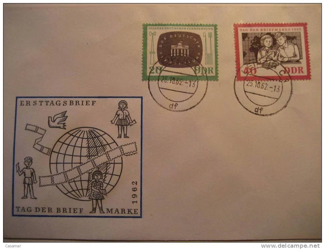 DDR GERMANY RADIO TV Television Antenne Landkarte Map Brandenburg ...
