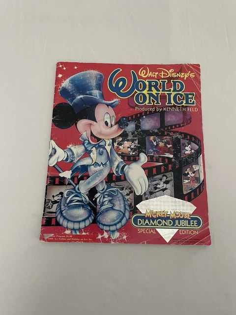 WALT DISNEY'S DISNEY World On Ice Program 1988 Mickey Mouse Jubilee ...