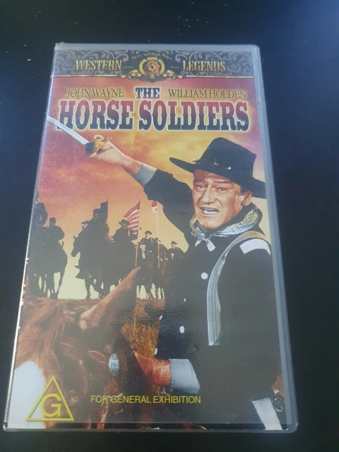THE HORSE SOLDIERS VHS John Wayne William Holden Western/Cavalry John ...