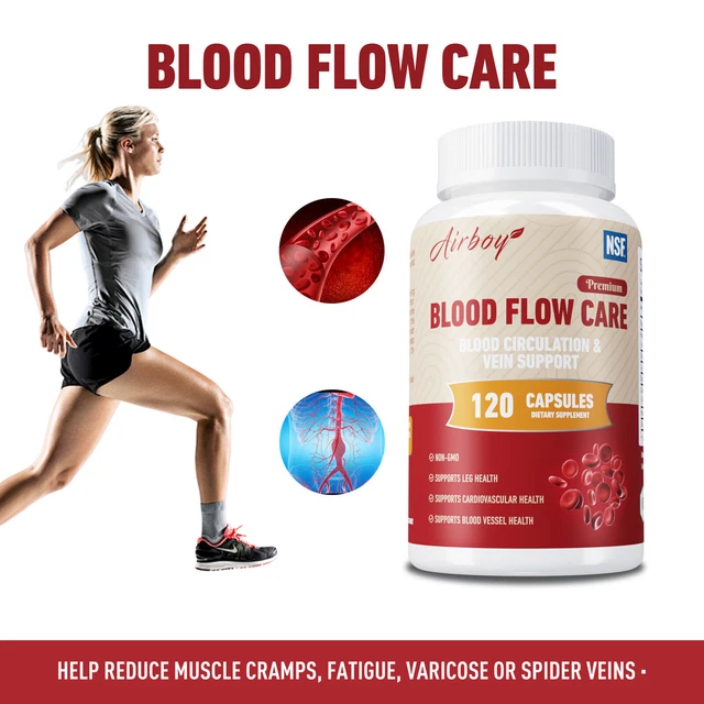 BLOOD FLOW CARE - Nitric Oxide Booster, Clean Veins and Arteries - with ...