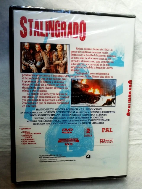 DVD STALINGRADO - Joseph Vilsmaier, Dominique Horwitz Thomas ...