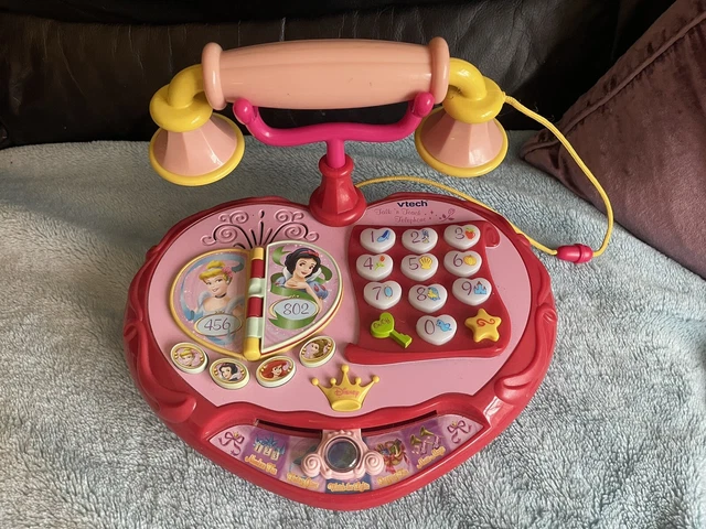 VINTAGE VTECH TALK N Teach Telephone Disney Princess £9.99 - PicClick UK