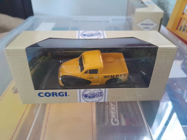 CORGI DIECAST MODEL 96850 Morris 1000 Pick Up Wimpey Yellow And Black £ ...