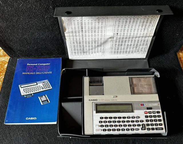 CASIO FA-20 FX-750P Pc Printer Calculator 1980s EUR 154,90 - PicClick IT