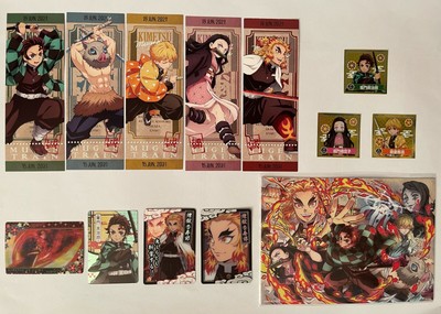 DEMON SLAYER MUGEN Train Illustration Card Ticket Sticker Kimetsu no ...