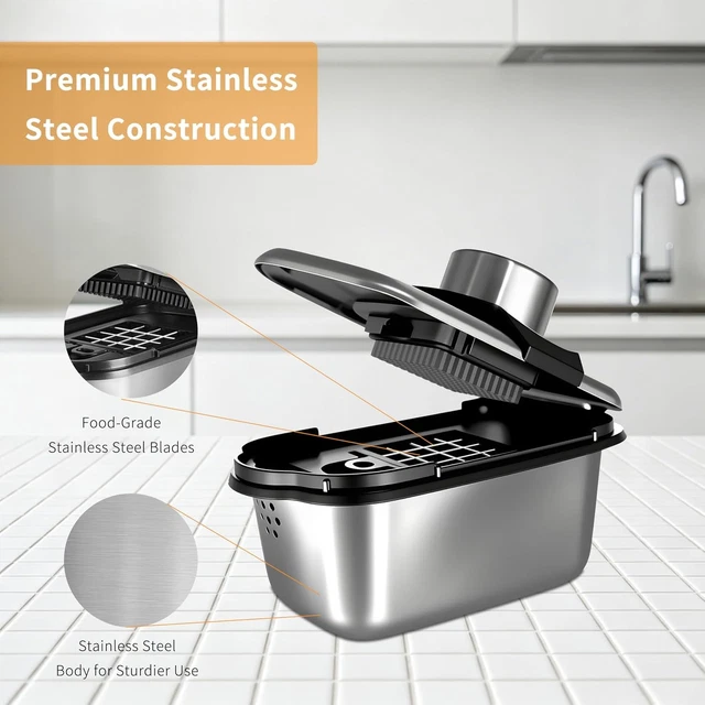 VEGETABLE CHOPPER MANDOLINE Vegetable Slicer Stainless Steel Chip ...