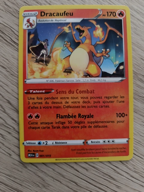 CARTE POKEMON DRACAUFEU neuve 001/015 EUR 150,00 - PicClick FR