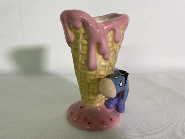 🌟 DISNEY STORE Winnie The Pooh Eeyore Ceramic Ice Cream Holder Cup 🌟 ...