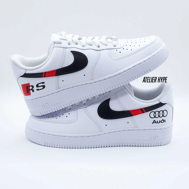 NIKE AIR FORCE 1 Custom Audi RS - sneakers AF1 personnalisé GTI Renault ...