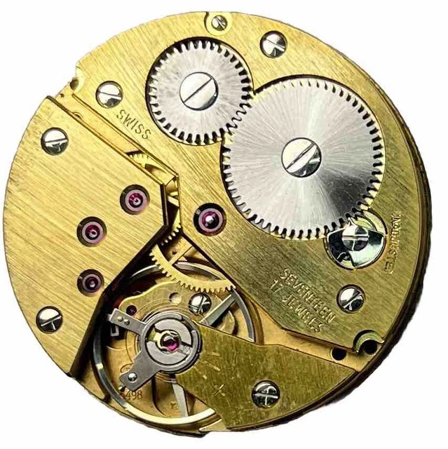 NO RESERVE GOLD Swiss Unitas 6498 movement, RUNNING WELL, ETA ST36 $162 ...