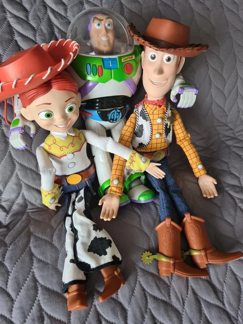 Toy Story Talking Pull String Disney Woody Jessie Buzz Doll Bundle 9444