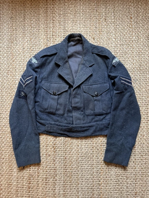 POST WW2 BRITISH Royal Air Force RAF Battledress Jacket - Size 38 ...