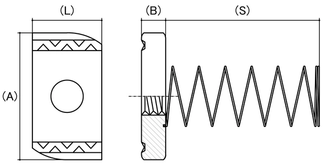 PACK OF 500 Galvanised M6 x 1.00p Metric Coarse Channel Strut Nut Long ...