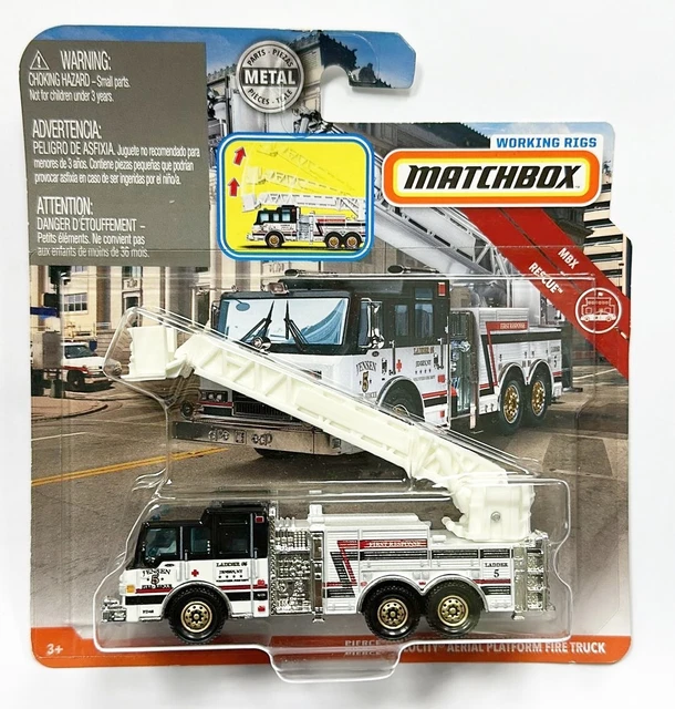 MATCHBOX WORKING RIGS Pierce Velocity Aerial Platform Fire Truck £22.20 ...
