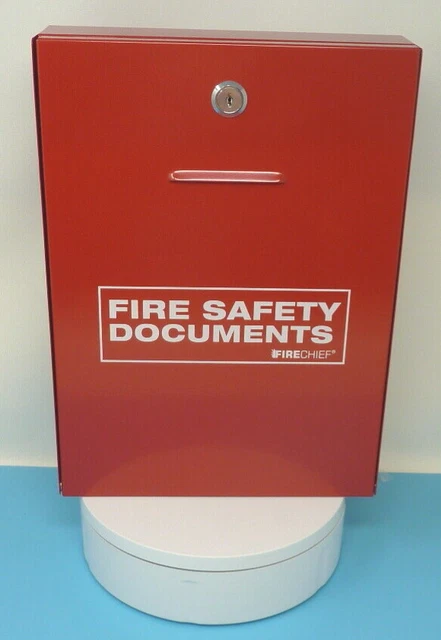 FIRE SAFETY SLIMLINE Document Holder Box With Key Lock £34.99 - PicClick UK