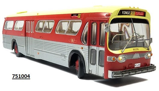 TTC (TORONTO) NEW Look Fishbowl Bus 1/87 Rapido 751004 #8058 DELUXE ...