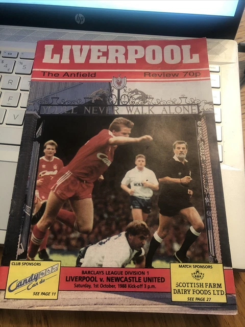 LIVERPOOL V NEWCASTLE United 1/10/88 Match Programme 1988 £1.99 ...
