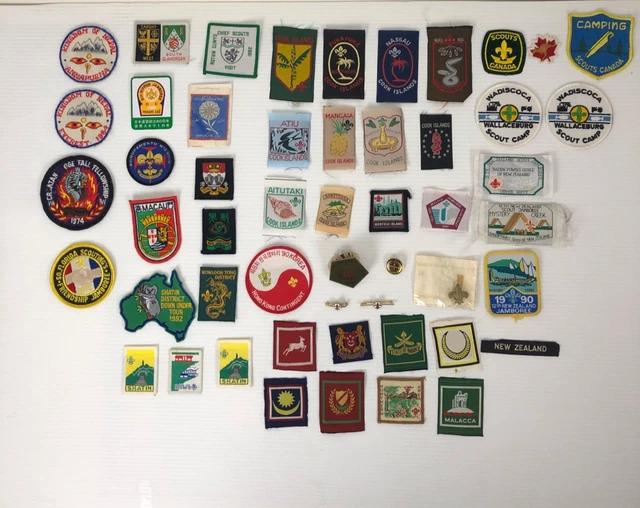 VINTAGE INTERNATIONAL SCOUTS World Jamboree Patches Badges Woggle ...