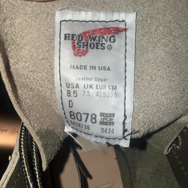 RED WING SHOES 8078 Iron Ranger Alpine Uk Size 7.5 £260.70 - PicClick UK
