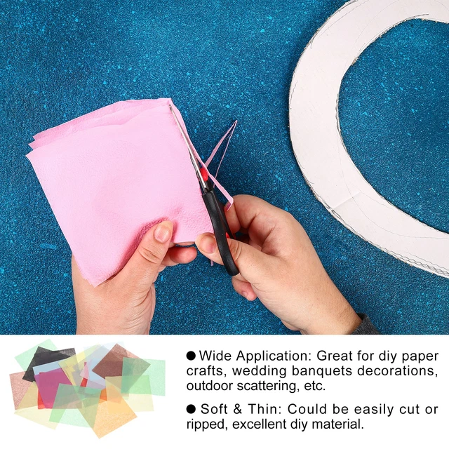 TISSUE PAPER SQUARES, Brown Colored Tissue Paper - 2 x 2 Inch / 4,000 ...