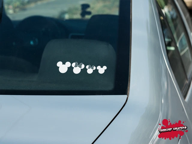 DISNEY MICKEY EARS Family Silhouette Vinyl Decal - Family Decal | Stick ...