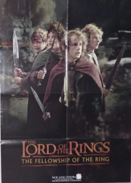 POSTER LOCANDINA LORD Of The Rings The Fellowship Of the Ring 83x59Cm ...