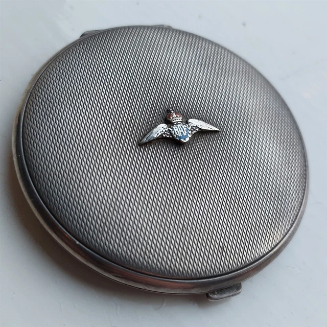RAF SWEETHEART POWDER Compact William Suckling 1939 Stirling Silver ...