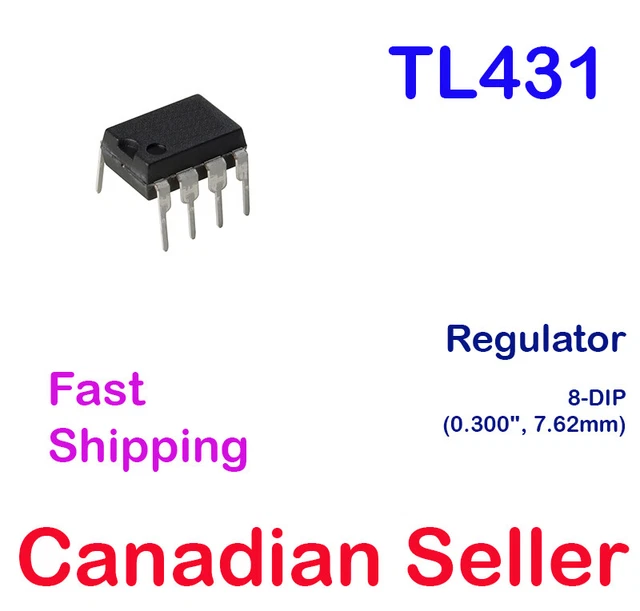 TL431 PROGRAMMABLE SHUNT Voltage Reference Regulator IC 8-DIP On ...